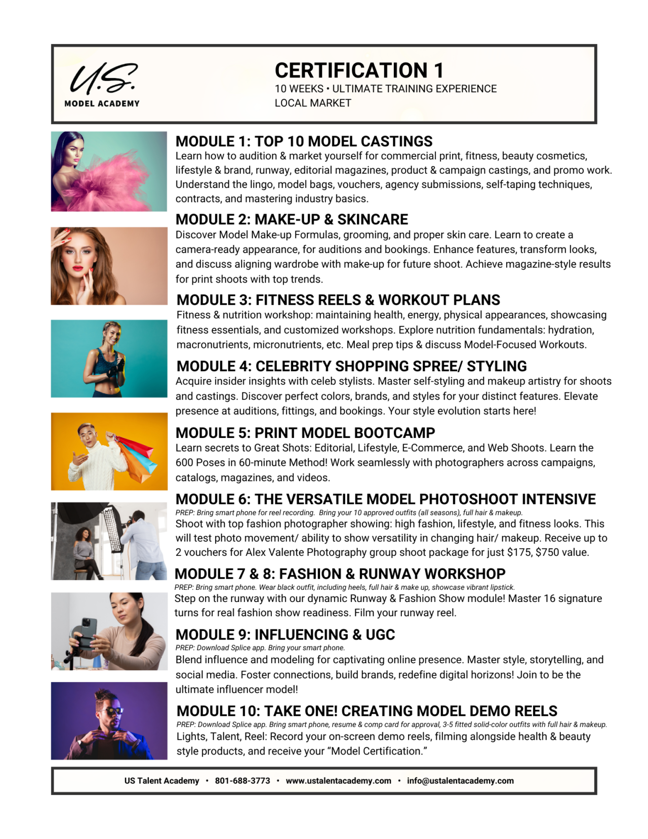 Modeling Certification 1 - US Talent Academy