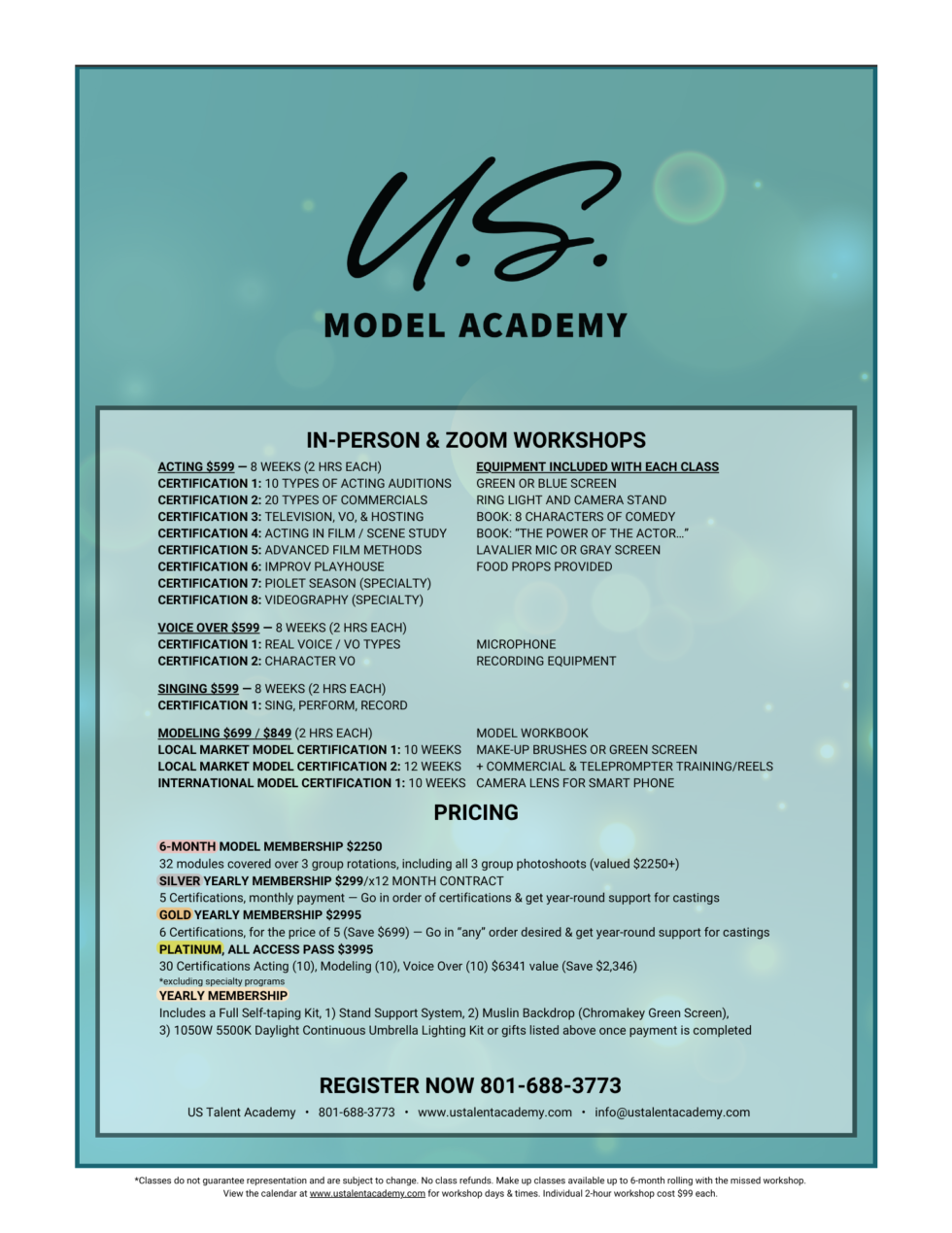 Modeling Certification 1 - US Talent Academy