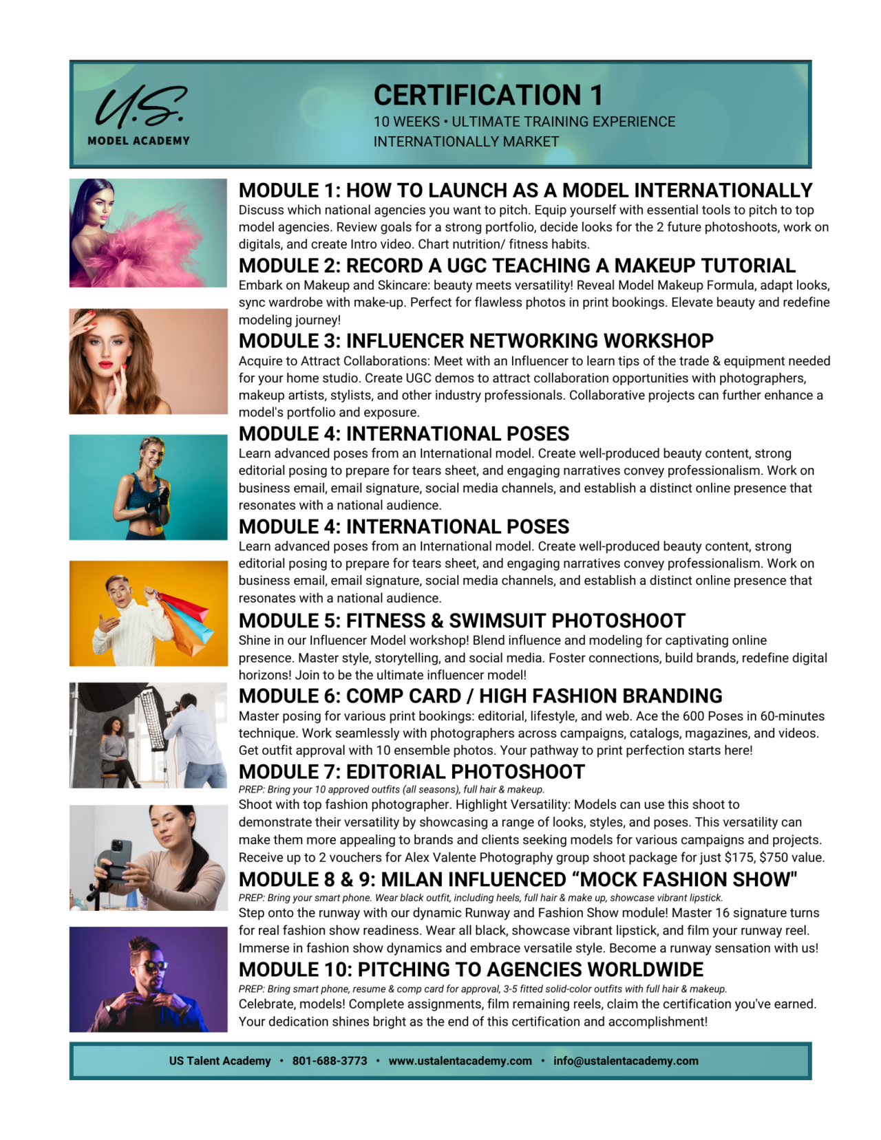 Modeling Certification 1 - US Talent Academy