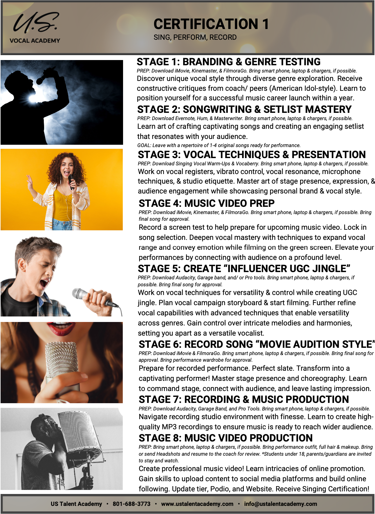 Singing - US Talent Academy